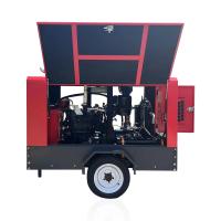 China Two Stage Wheel Portable Diesel Engine Driven Air Compressor 380V / 660V for sale