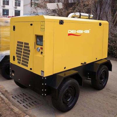 China 18 Bar Industrial Heavy Duty Air Compressor Diesel Engine Air Compressor For Mining for sale