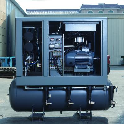 China Rotary Portable Industrial Screw Compressor With Dryer for sale