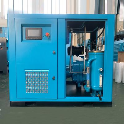 China 22kW Two Stage Screw Air Compressor 30hp 8 Bar Small Rotary Industrial Air Compressor for sale