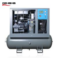 China 16 Bar 11kW 15HP Integrated Screw Air Compressor with Dryer and Tank All in One Portable for sale
