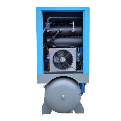 China 20hp 16bar Steel Combined Screw Air Compressor 2.4m3/min 500L Tank for Laser Cutting for sale