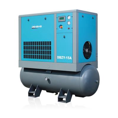 China 15kW Combined Screw Air Compressor 2.5m³/min 8bar Air Cooled for Laser Cutting for sale