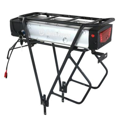 China REAR RACK 18650 lithium batteries 48v Lithium Ion Battery For Electric Bike for sale