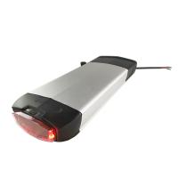 China Li Ion Rear Rack Ebike Battery 24 Volt 18AH 18650 2500mAh 500W for sale