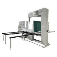 China Manual Vertical PU Foam Cutting Machine 1200mm Height Fast Speed for sale