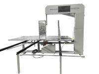 China Manual Vertical PU Foam Cutting Machine 1200mm Height Fast Speed for sale
