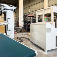 China Dual Blade PU Rigid Foam Cutter DTC-SD2012 Vertical Oscillating 10kw for sale