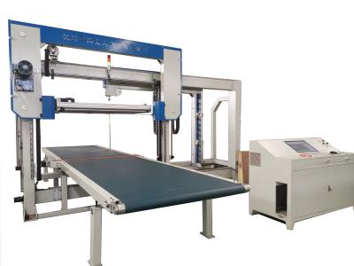 China CNC Horizontal Sponge Cutting Machine Foam PU Oscillating Blade Automatic 6kw for sale