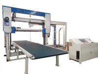 China Dual Blade Horizontal PU Foam Sponge CNC Cutting Machine Automatic for sale