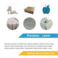 China Sponge Cutting Machine For Flexible PU Foam Cutting With High Speed Blade And No Dust for sale