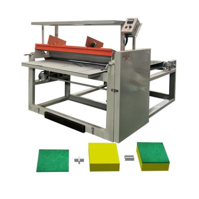 China Abrasive Green Scouring Pad Kitchen Sponge Special Gluing Machine for sale