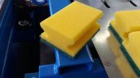 China Automatic Sponge Shape Grinding Machine In Dish Washing Abrasive Sponges Production Line for sale