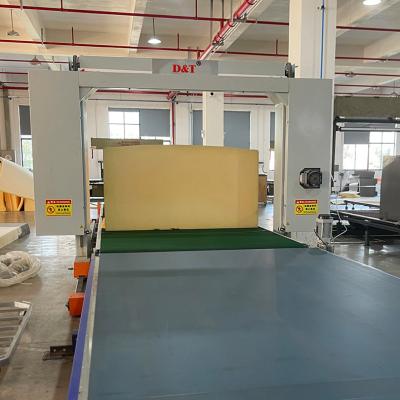 China Automatic Polyurethane Foam Cutter For Sponge Sheet High Speed Horizontal Foam Cutting Machine for sale