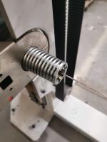 China CNC Horizontal Oscillating Saw Blade Foam Cutting Machine For Sponge And Flexible PU With Belt Rotary Table for sale