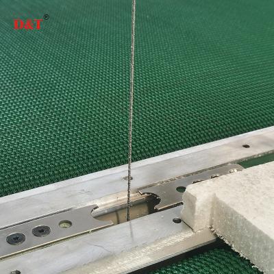 China 5 Wheel Fast Wire Precise PU Foam Cutting Machine For Rock Wool PIR EVA Vertical Cutter for sale