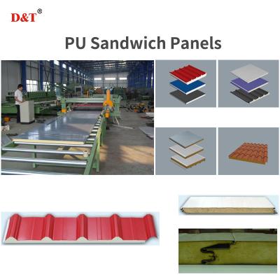 China Eps Polyurethane PU Foam Sandwich Wall Panel Making Machine Continuous PU/PUR/PIR Sandwich Panel Production Line for sale