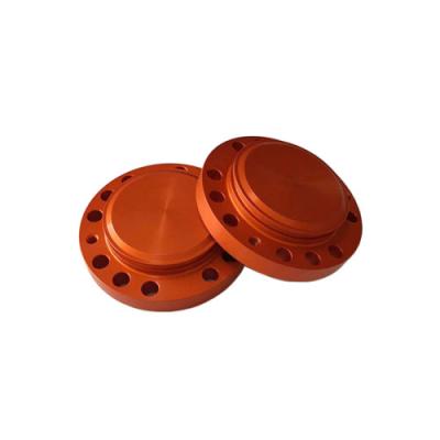 China Aluminum Alloy Anodized Flange Nut CNC Milling Machined for sale