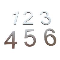 China OEM CNC Laser Engraving Metal Number Nameplate 123456 for sale