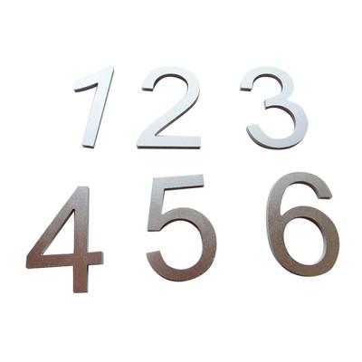 China OEM CNC Laser Engraving Metal Number Nameplate 123456 for sale