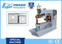 China 100KVA Semi-Automatic Sink Seam Welder Machine for  304 Stainless Steel 1+1mm thickness for sale