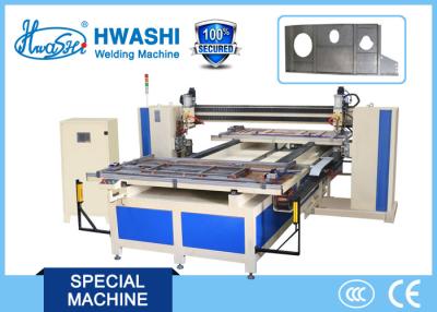 China Automatic Door Sheet Metal Welder With CNC Double Head Mobile System for sale