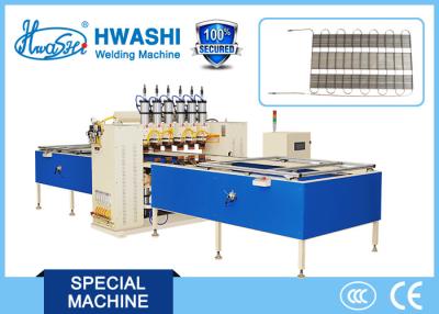 China 6 head Automatic Condenser Wire Mesh Spot Welding Machine With DC Welding for sale