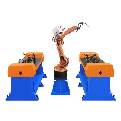 China Hwashi Motorcycle Frame Arc Welding Robot 1.4m Arm MIG Welding Robot for sale