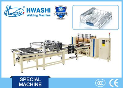 China Dishwasher Wire Rack / Wire Shelf Electrical Welding Equipment  With X Y Axis Wire Dropping Hopper for sale