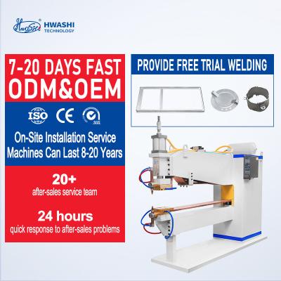 China Iso Hwashi Aluminium Spot Welding Machine Bbq Garden Frame Wire Grill Automatic for sale