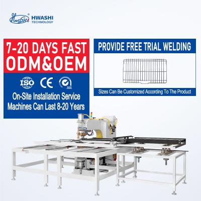 China Hwashi XY Axis Condenser Welding Machine Full Automatic For Security Fence Panel for sale