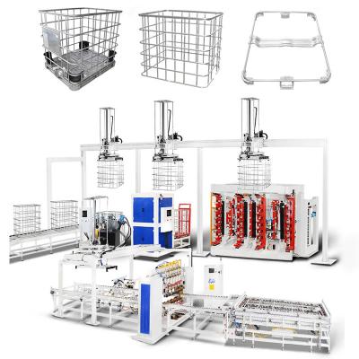 China IBC Cage Frame Automatic Production Line PLC Controlled Bulk Container Welding Machine for sale