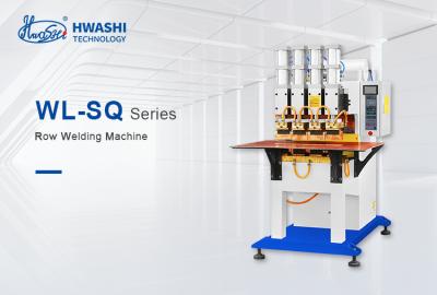 China HWASHI Customizable Manual Row Wire Mesh Welding Machine for Shelving Wire Rack for sale