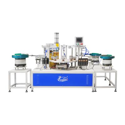 China Hwashi Cap Cover Automatic Spot Welding Machine with Multi Welding Station for sale