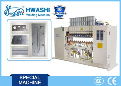 China Drawers Sliding Guide Spot Sheet Metal Welder , Shelves Stiffener Welding Machine for sale