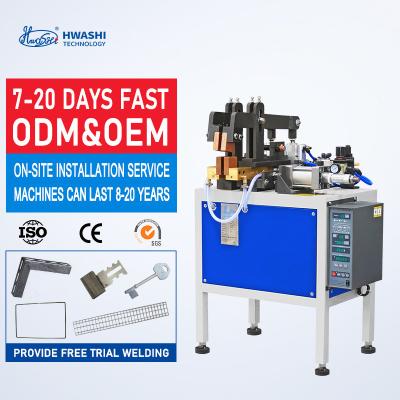 China Hwashi Steel Bar Wire Rod Flash Butt Welding Machine AC 380V 50KVA For Metal Wires for sale
