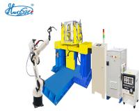 China 360°Rotation Hwashi Robotic Spot Welding Machine CNC With Servo Motor 3400W for sale
