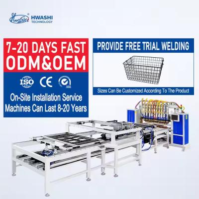 China HWASHI Automatic Wire Mesh Panel Cage Welding Making Machine Line For Welded Wire Mesh for sale