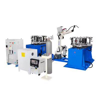 China Hwashi Industrial MIG Welding Robots Beam Welding Robot For Storage Rack Frame for sale
