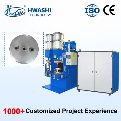 China Hwashi Automobile Gas Storage Tank End Cap Nut Welding Machine for sale