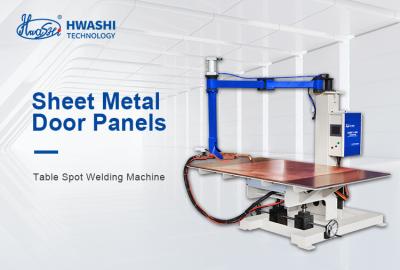 China HWASHI Flexible Crank Arm Metal Sheet Door Panel C Type Crank Arm Table Spot Welding Machine Sheet Metal Spot Welder for sale