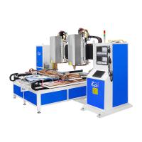 China Hwashi CNC Seven Axis Double Heads Auotmaitc Spot Welding Machine for Door Tube Frame for sale
