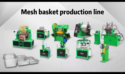 China Hwashi Large Metal Storage Basket Stainless Steel Wire Basket Production Line, Customize Welding Wire Mesh Basket for sale