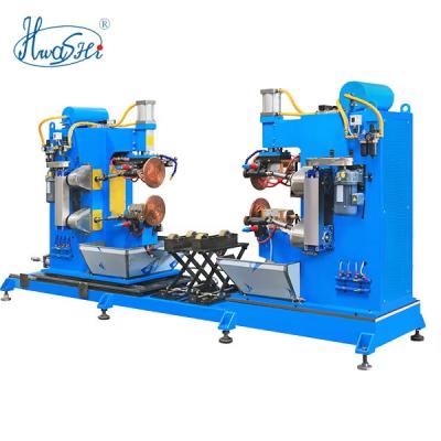 China Hwashi Customized 38ov Double Station Fuel Tank Making Machine, Seam/Roll Weldingmachine for Tank for sale