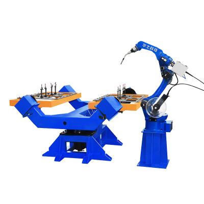 China Hwashi Industrial CNC Welding Machine Robotic 6 Axis with Servo, Welding Robot Arm Positioner Rack, Automatic TIG Welding Robot for sale