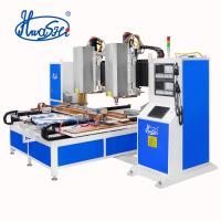 China Hwashi CNC Seven 7axis Double Heads Sheet Metal Welder Automatic Spot Welding Machine for Squatrack for sale