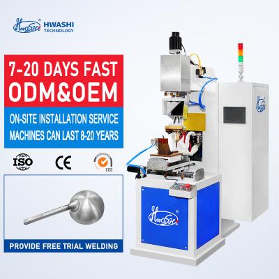 China Stainless Steel Projection Welding Machine with 15KVA Power 8000J Energy Storage and 1500kg Pressurization for Cookware Handles for sale