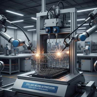 China Steel Compatible Cage Welding Automatization Providing High Welding Supporting Consistent And Precise Welding Operations for sale