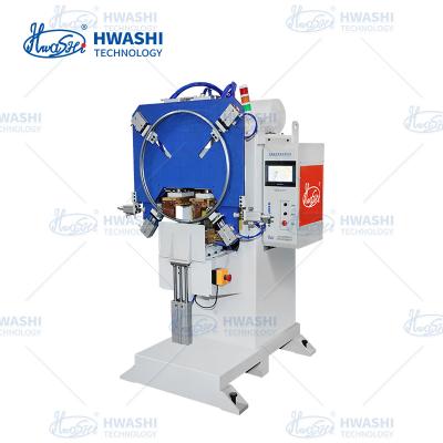 China MFDC Double-Head Spot Welding Machine with Dual-Point Welding and MFDC Transformer for Barrel Hoop Lock Clips (600-1000mm Welding Width) for sale