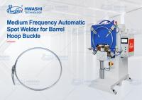 China Medium Frequency Automatic Spot Welder with Dual Welding Heads and MFDC Inverter Technology for Barrel Hoop Buckles for sale